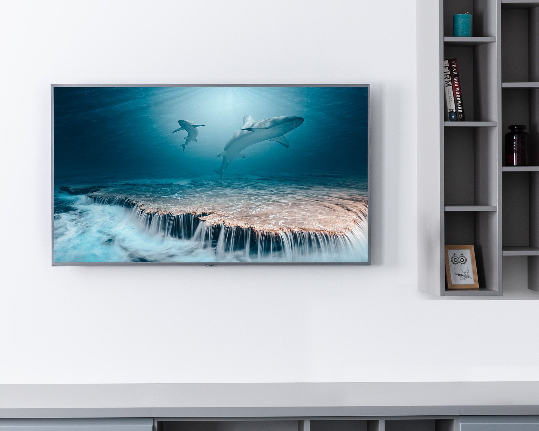 Underwater Ocean Samsung Frame Tv Art Shark Wall Art - Etsy