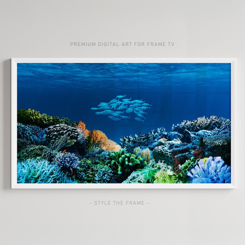 Ocean Coral Reef Art for Samsung Frame TV (digital Download) - Etsy