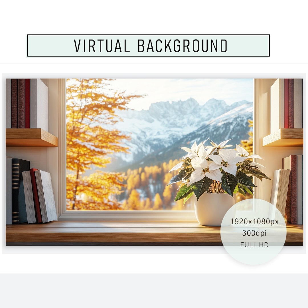 Fall Virtual Backgrounds Zoom Home Background Google Meet Digital ...