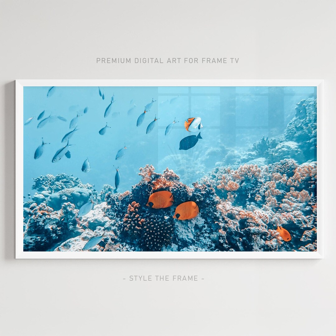 Coral Reef Samsung Frame TV Art: Undersea Aquarium (digital Download ...