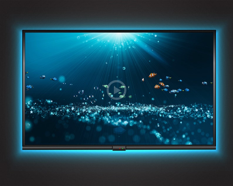 Animated Ocean Background 4K Video Animation, Ultra HD Video Footage ...