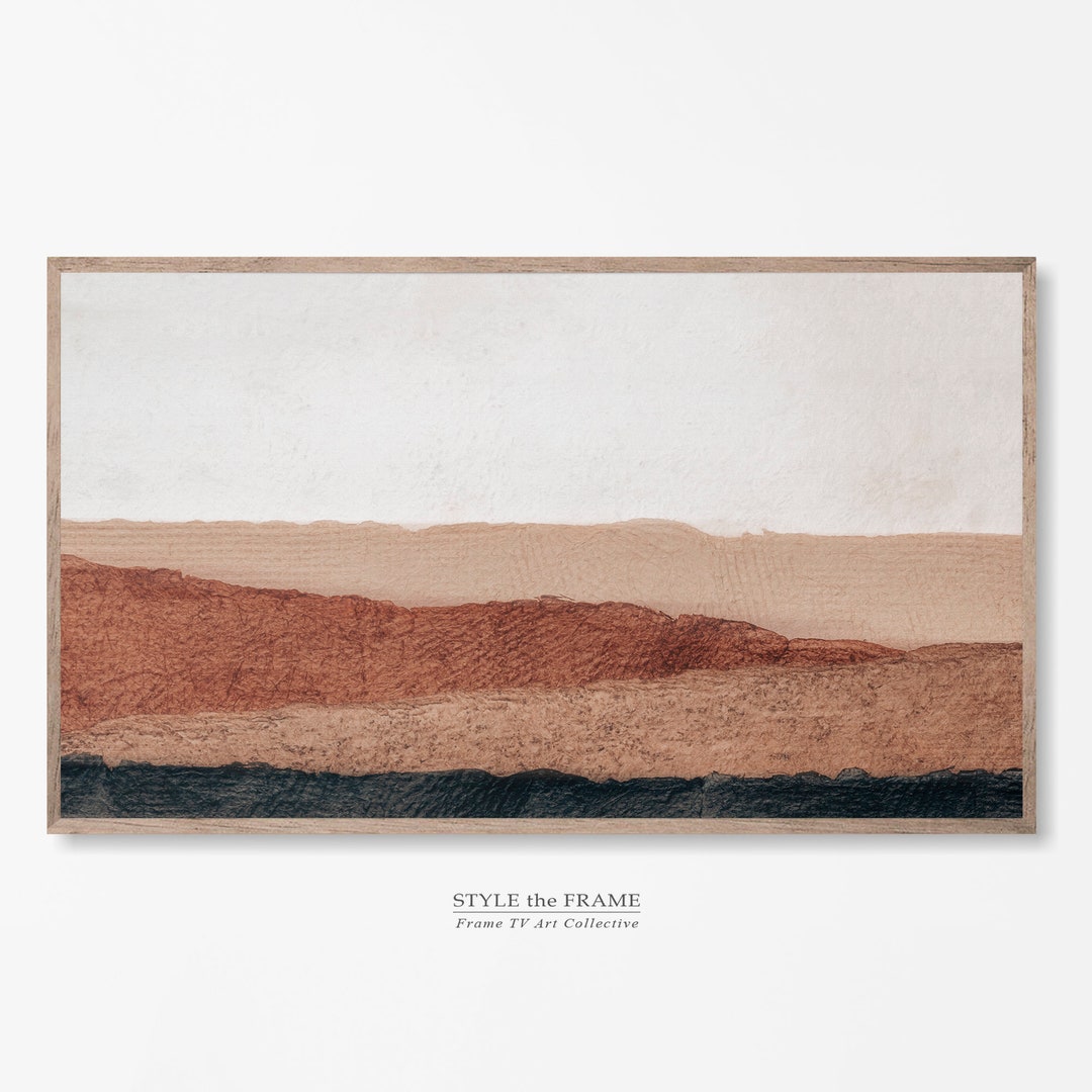 Frame Tv Art Download, Earthy Tones Abstract Art for Samsung Frame ...