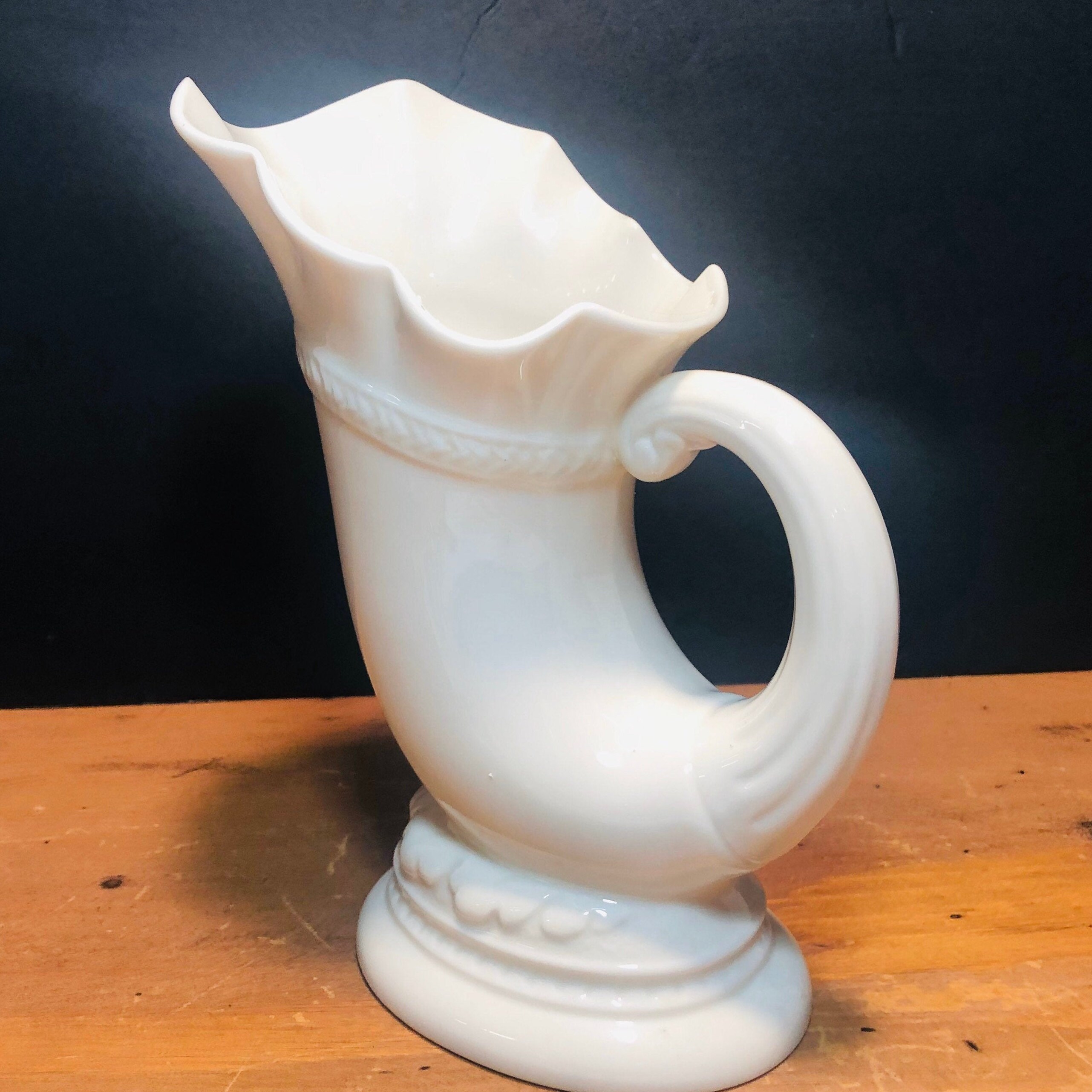 Vintage Lenox, Horn of Plenty, Cornucpia Vase, Thanksgiving Decor ...