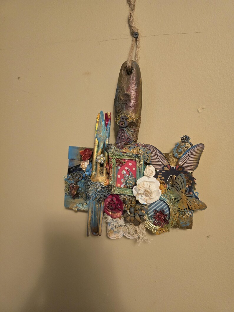 Altered,found Objects,abstract Mixed Media Altered Art Recycled ...