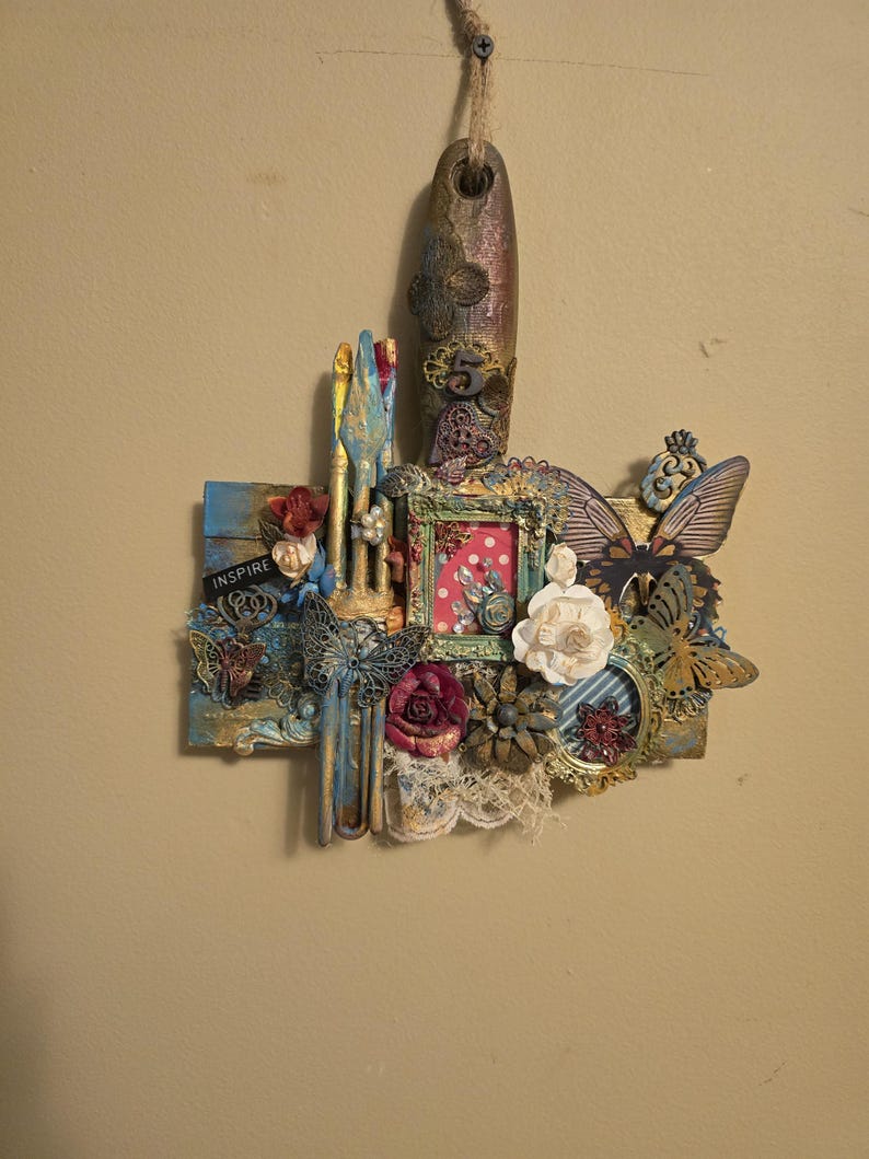 Altered,found Objects,abstract Mixed Media Altered Art Recycled ...
