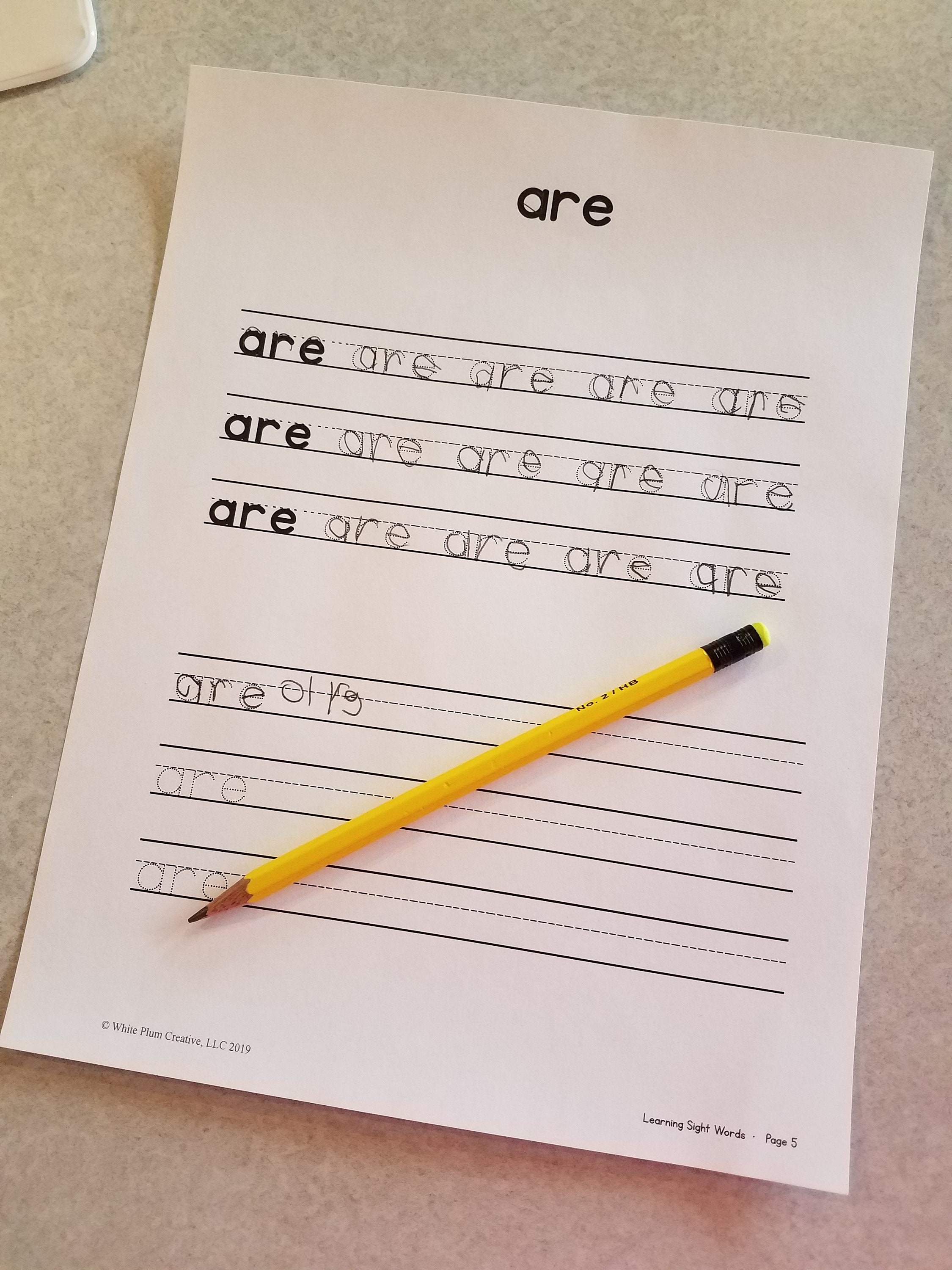 Printable Sight Word Tracing Sheets for Preschool and Kindergarten - Etsy