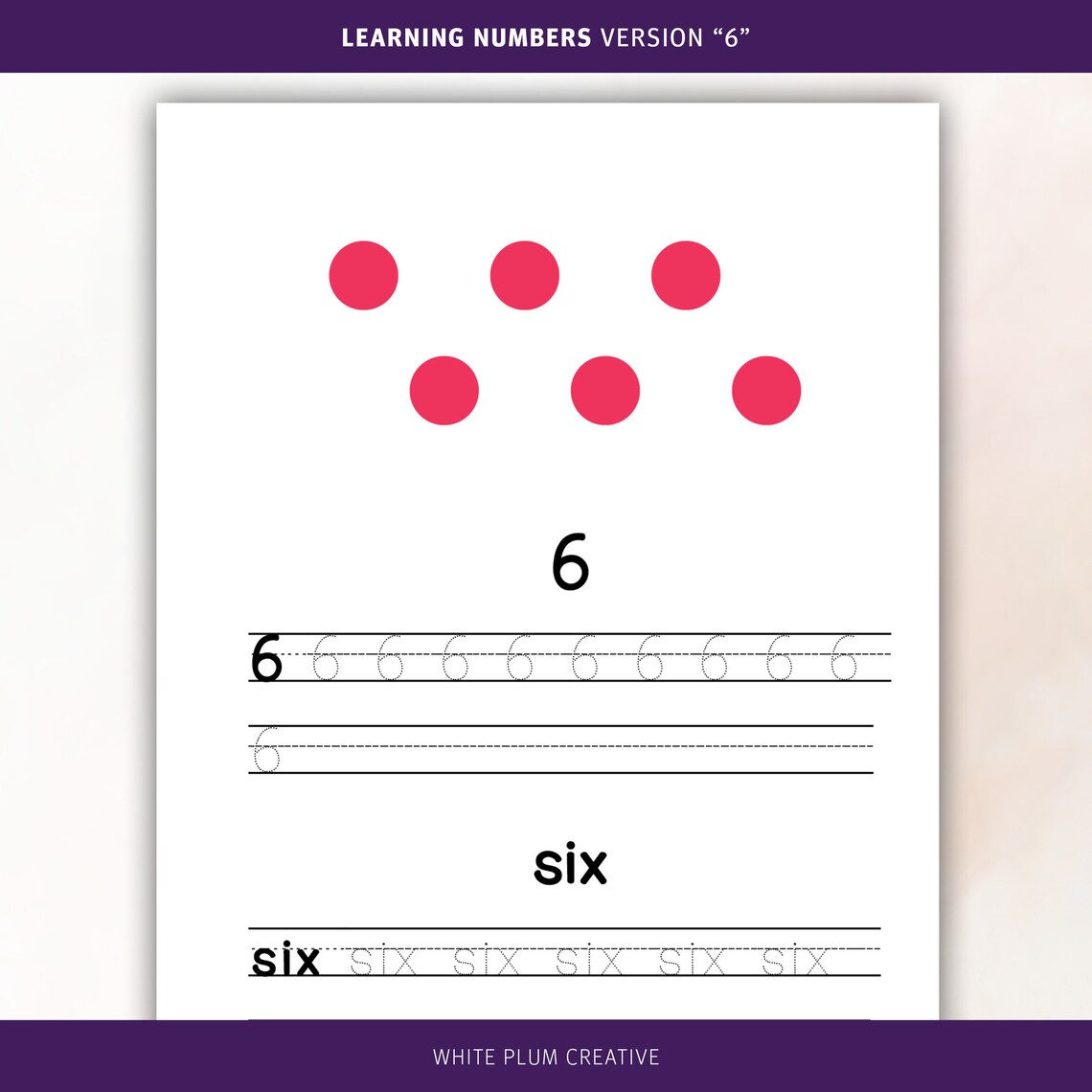 Number Tracing Sheets Printable for Preschool and Early - Etsy