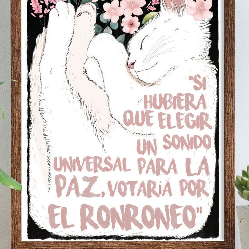 Cat Lover Poster - Vegan A4 Art Print - Etsy UK