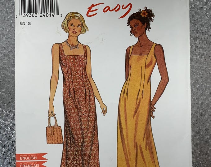 New Look 6972 Dress Sewing Pattern: Y2K Maxi Sundress, Sizes 8-18 - Etsy