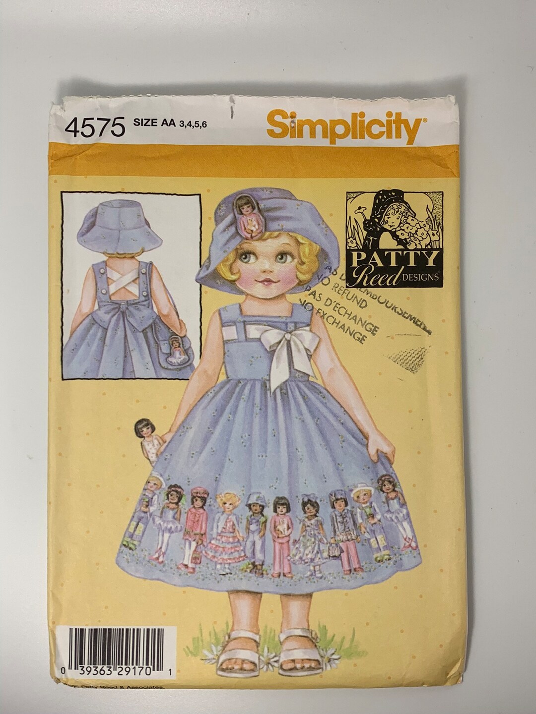 Simplicity 4575 Girl's Dress Sewing Pattern Patty Reed Designs Child's ...