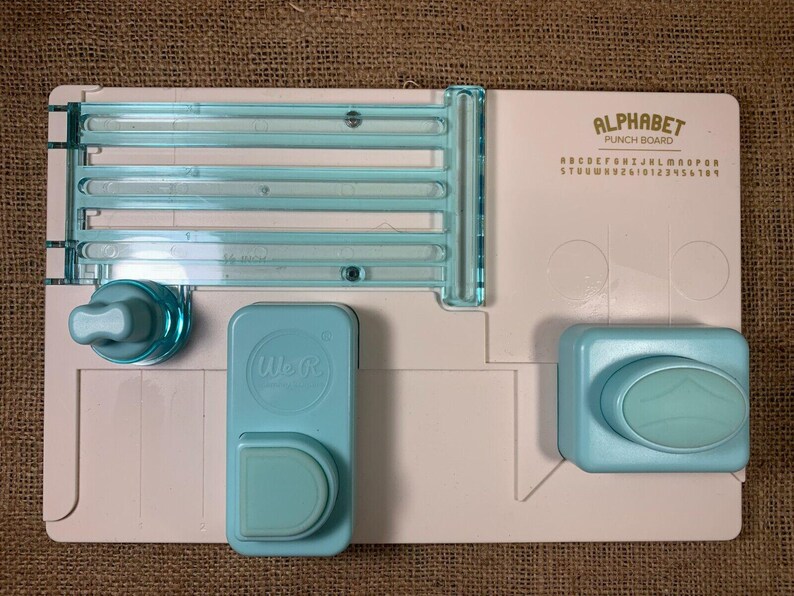Large Alphabet Punch Board by We R Memory Keepers Card Making Scrapbook ...