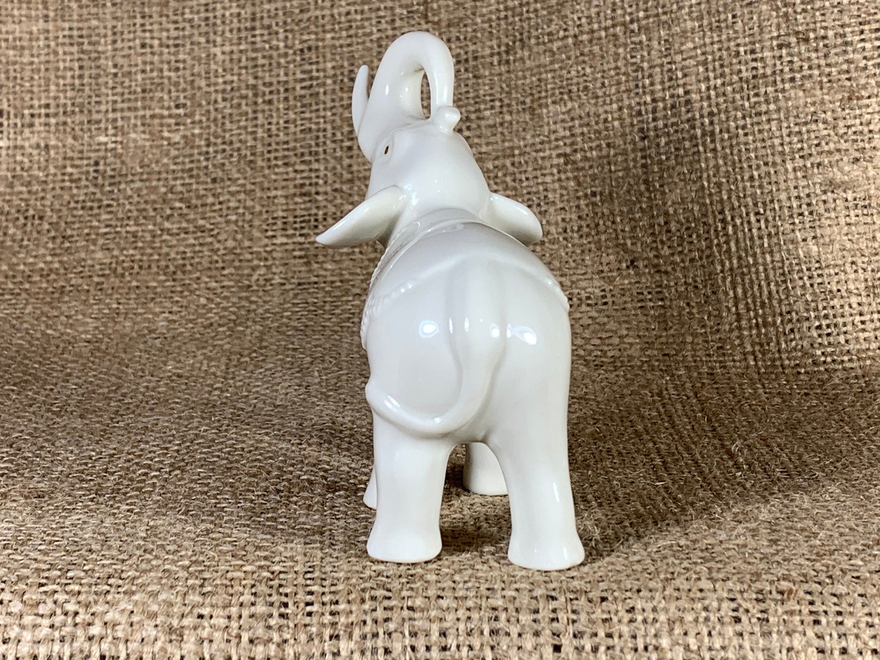 Lenox Elephant Figurine A Touch of Luck Ivory W/gold Accents Standing ...