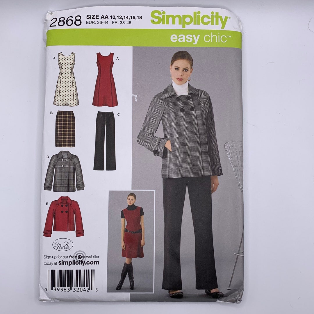 Simplicity Plus Size Stylish Wardrobe Sewing Pattern 2868 Pants, Skirt ...