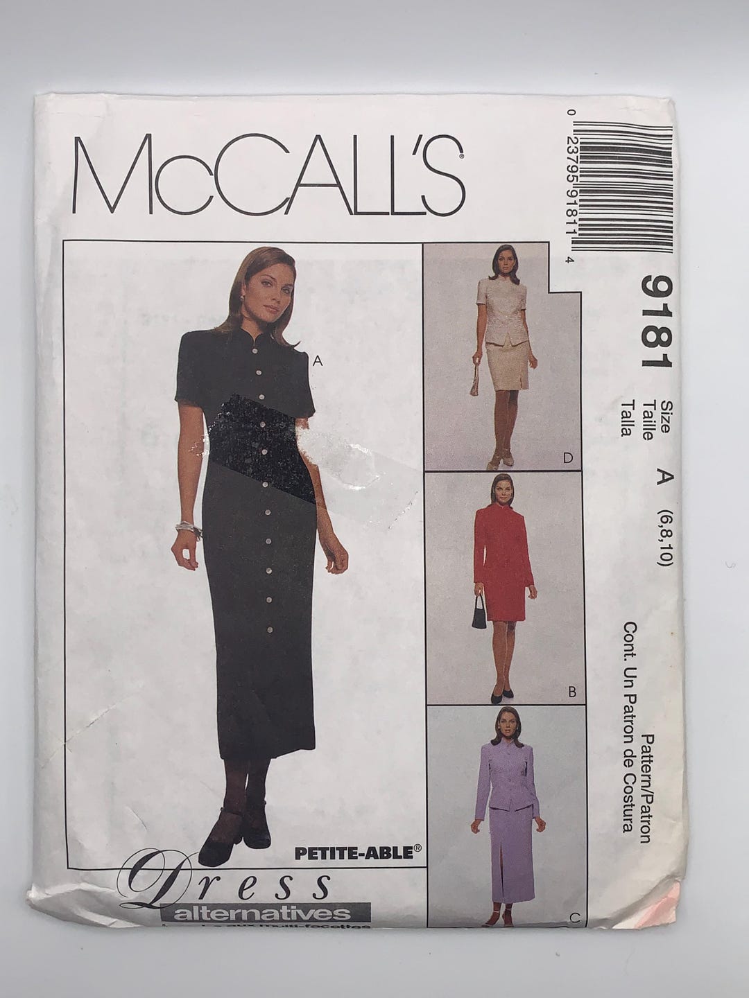 Mccall's 9181 Vintage Sewing Pattern | Women's Dress, Skirt & Jacket ...