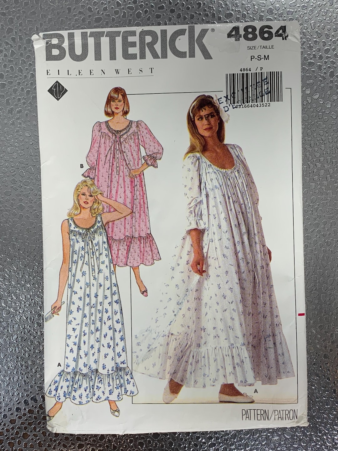 Butterick 4864 Sewing Pattern: Eileen West Nightgown & Robe (sizes 6-14 ...