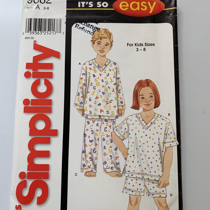 Girls Pajama Pattern - Etsy