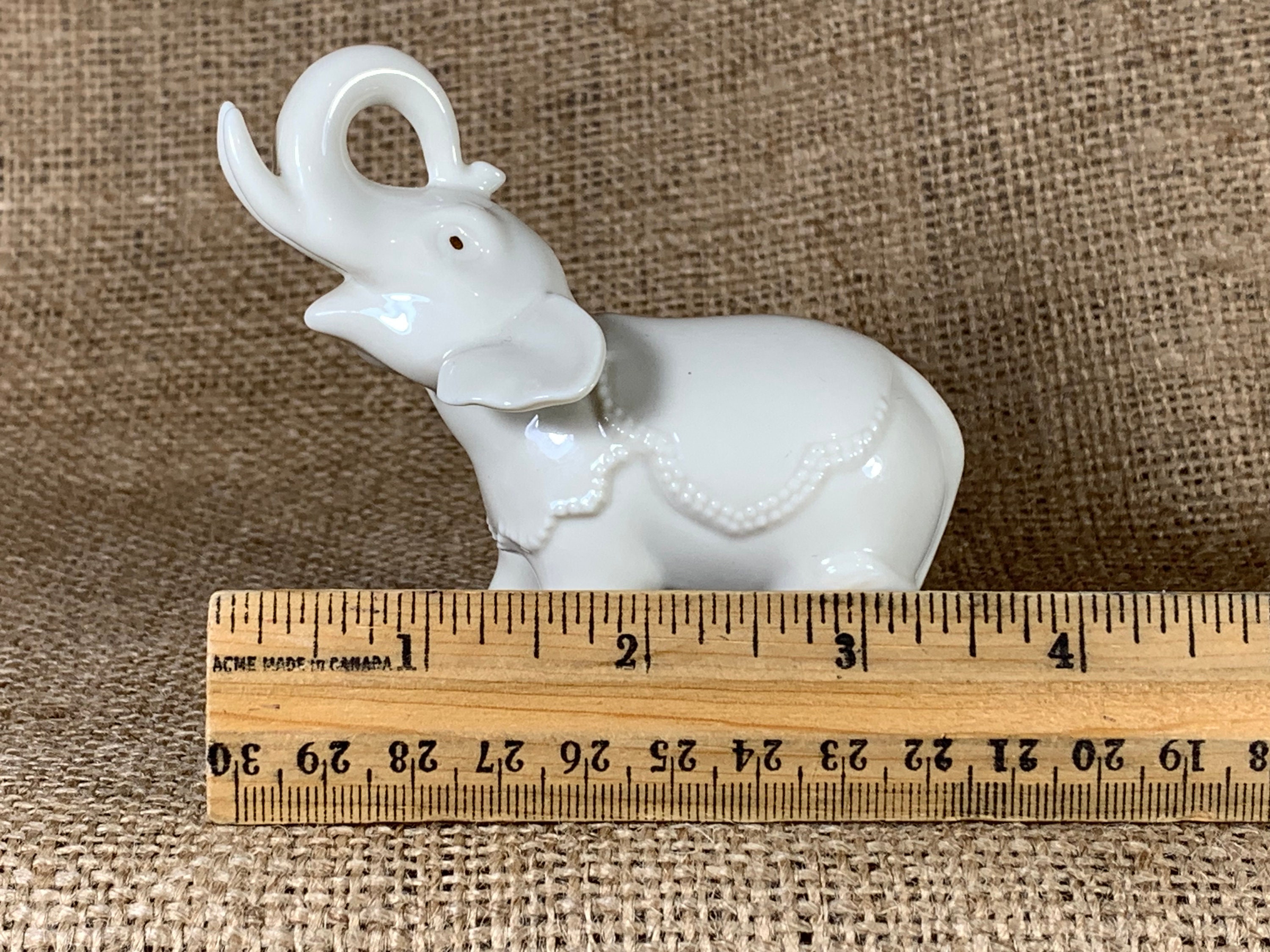 Lenox Elephant Figurine A Touch of Luck Ivory W/gold Accents Standing ...