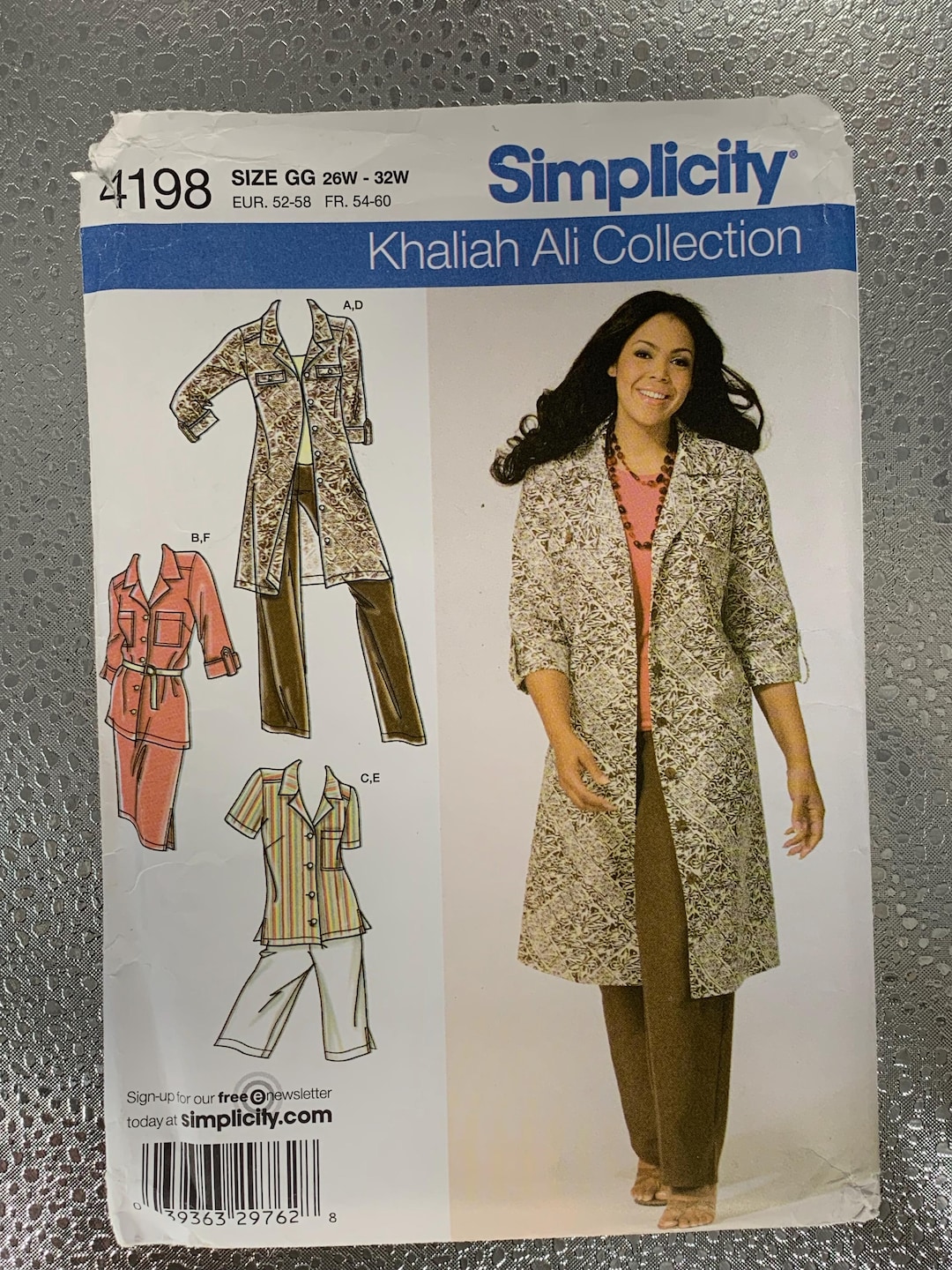 Simplicity 4198 Sewing Pattern: Khaliah Ali Shirt Dress, Pants, Shorts ...
