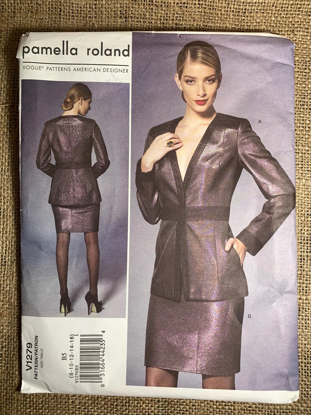 Vogue 1279 Pamella Roland Sewing Pattern • Designer Jacket & Skirt ...