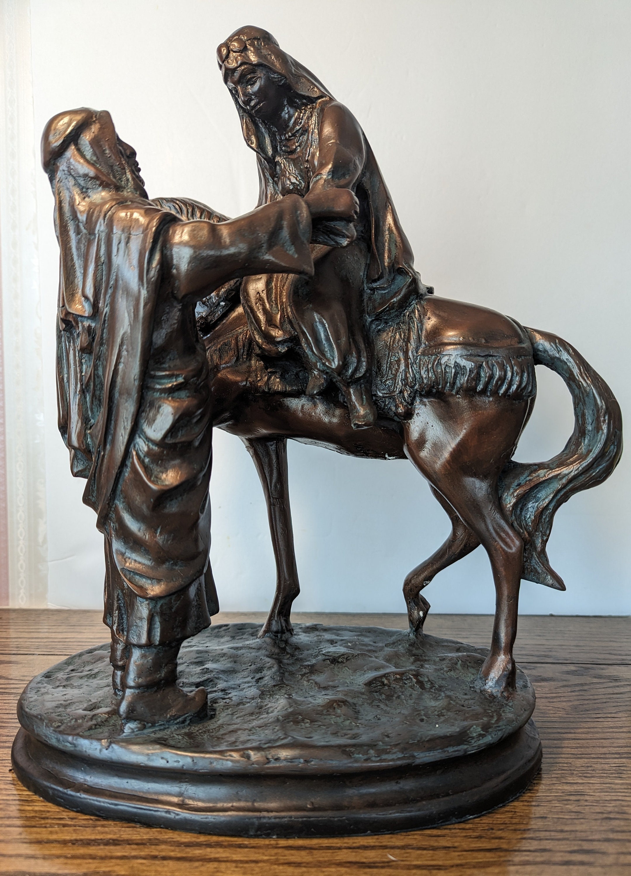 Vintage Bronze Middle Eastern Sculpture - Etsy