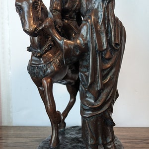 Vintage Bronze Middle Eastern Sculpture - Etsy