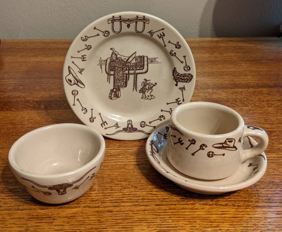 Tepco Pottery Western Traveler Dishes | Etsy