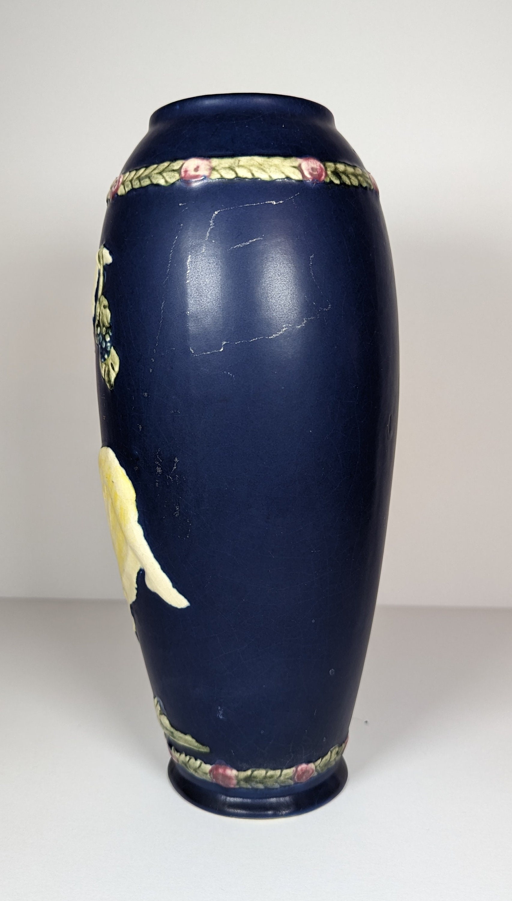 Weller Pottery Blue Ware Vase - Etsy