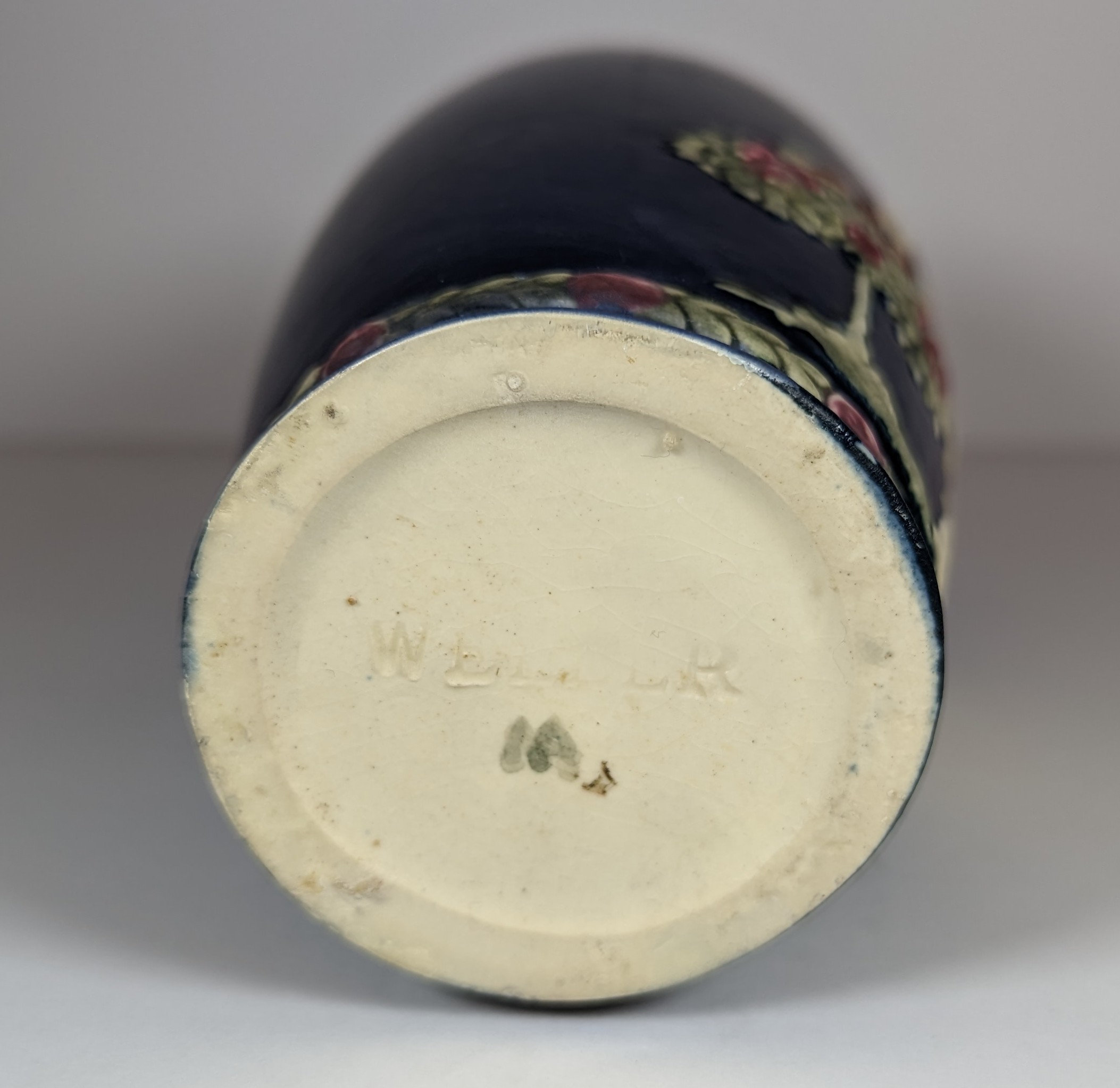 Weller Pottery Blue Ware Vase - Etsy