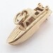 Vintage 9ct Rose Gold Speedboat Fishing Boat Charm Pendant - Etsy