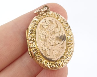 Womens gold locket | Etsy