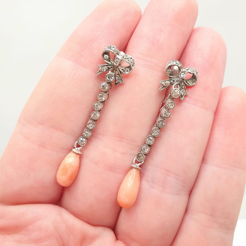 Bow Paste Earrings - Etsy UK