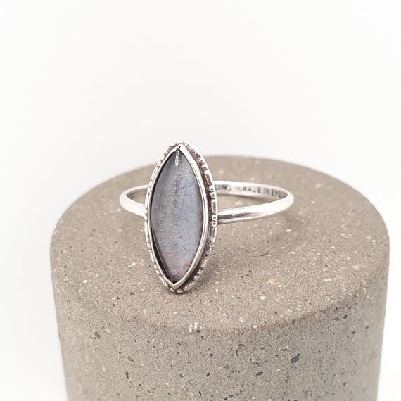 Antique Sterling Silver Butterfly Wing Ring TLM Art D… - Gem