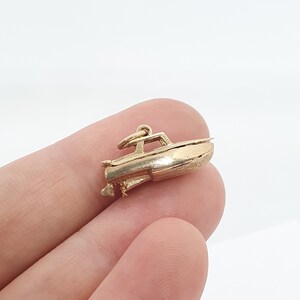 Vintage 9ct Rose Gold Speedboat Fishing Boat Charm Pendant - Etsy