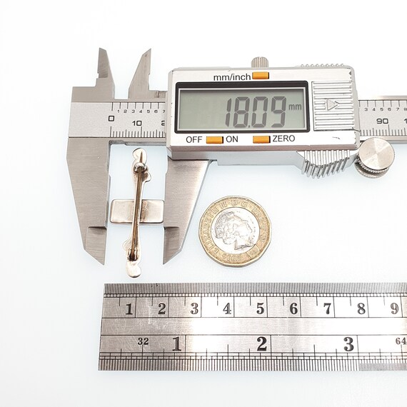 Antique Blue John Sterling Silver Brooch Bar Pin Very… - Gem