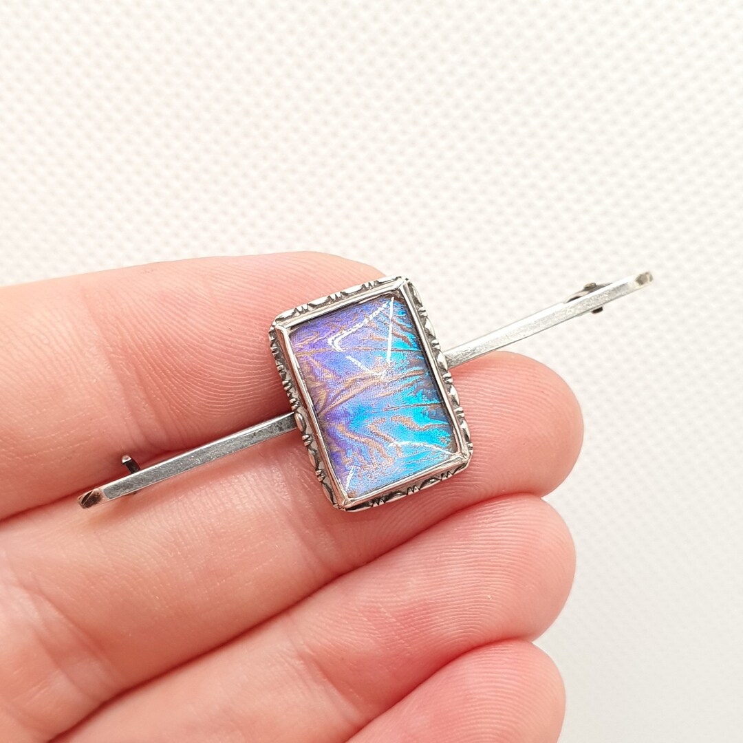 Antique Sterling Silver Butterfly Wing Brooch Pin Art Deco TLM - Etsy