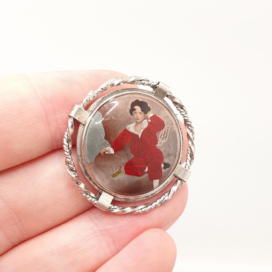 Antique Sterling Silver the Red Boy Brooch After Sir Thomas Lawrence ...