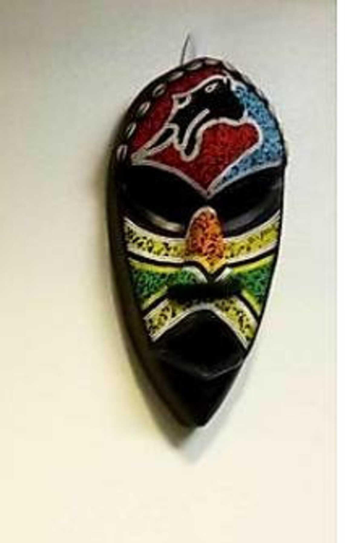 Authentic Beaded African Mask - Etsy