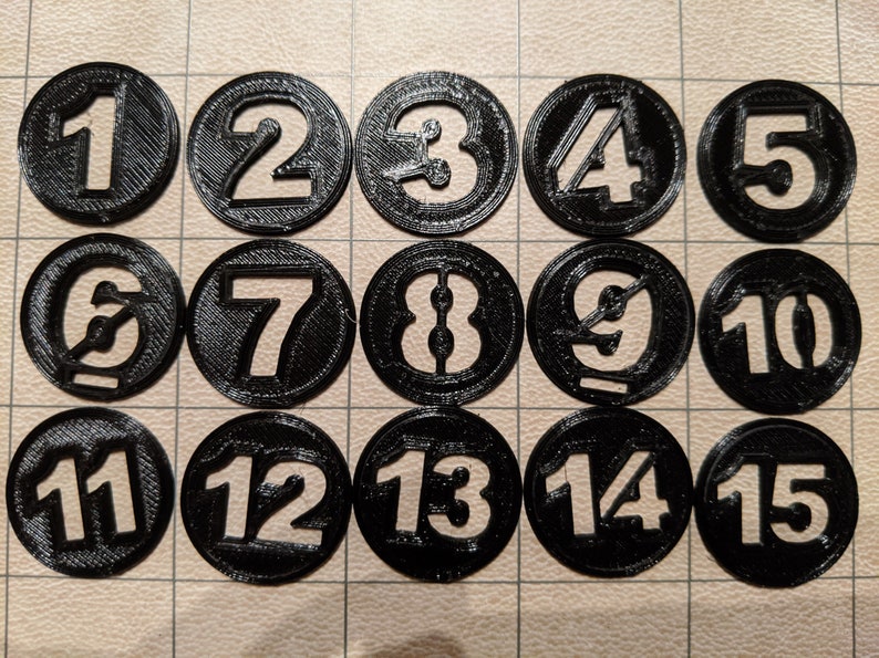 Numbered Tokens For Dungeons And Dragons 5e DnD & Pathfinder | Etsy
