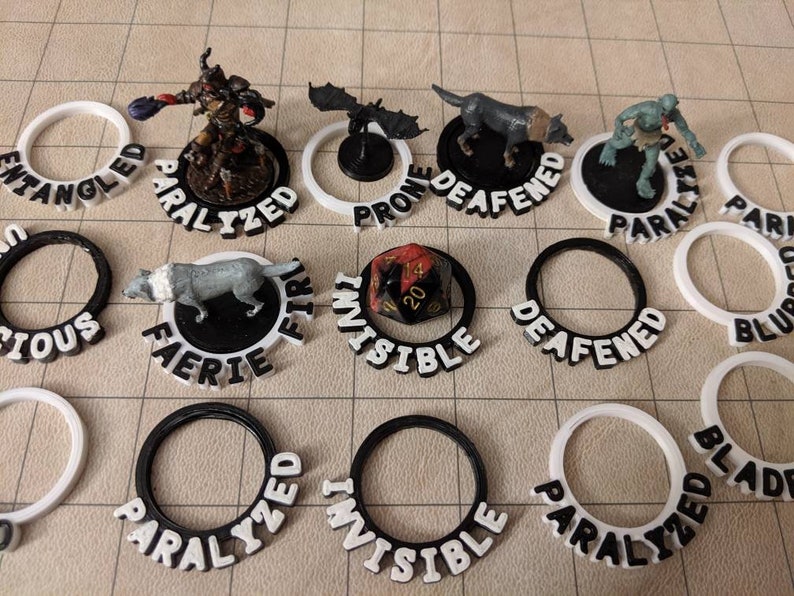Condition Rings / Status Effect Markers for Dungeons and - Etsy
