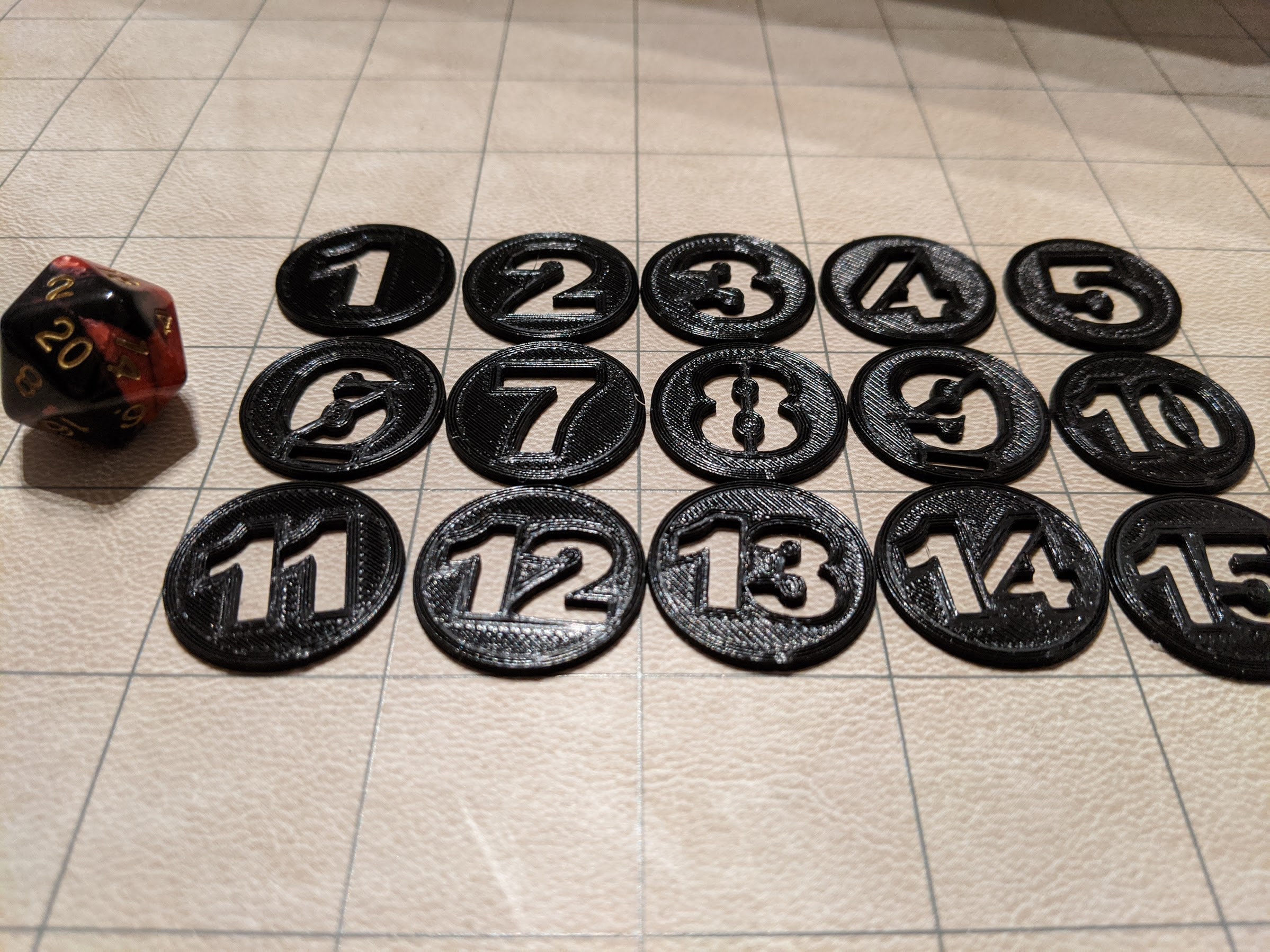 Numbered Tokens For Dungeons And Dragons 5e DnD & Pathfinder | Etsy