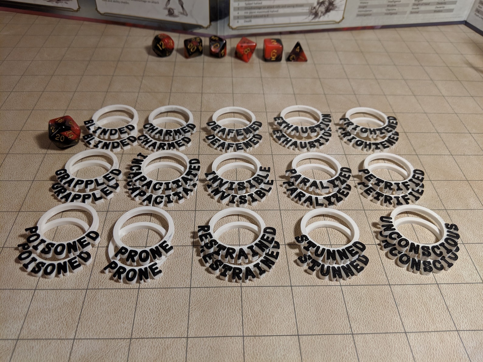Condition Rings / Status Effect Markers for Dungeons and - Etsy