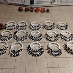Condition Rings / Status Effect Markers for Dungeons and Dragons 5e ...