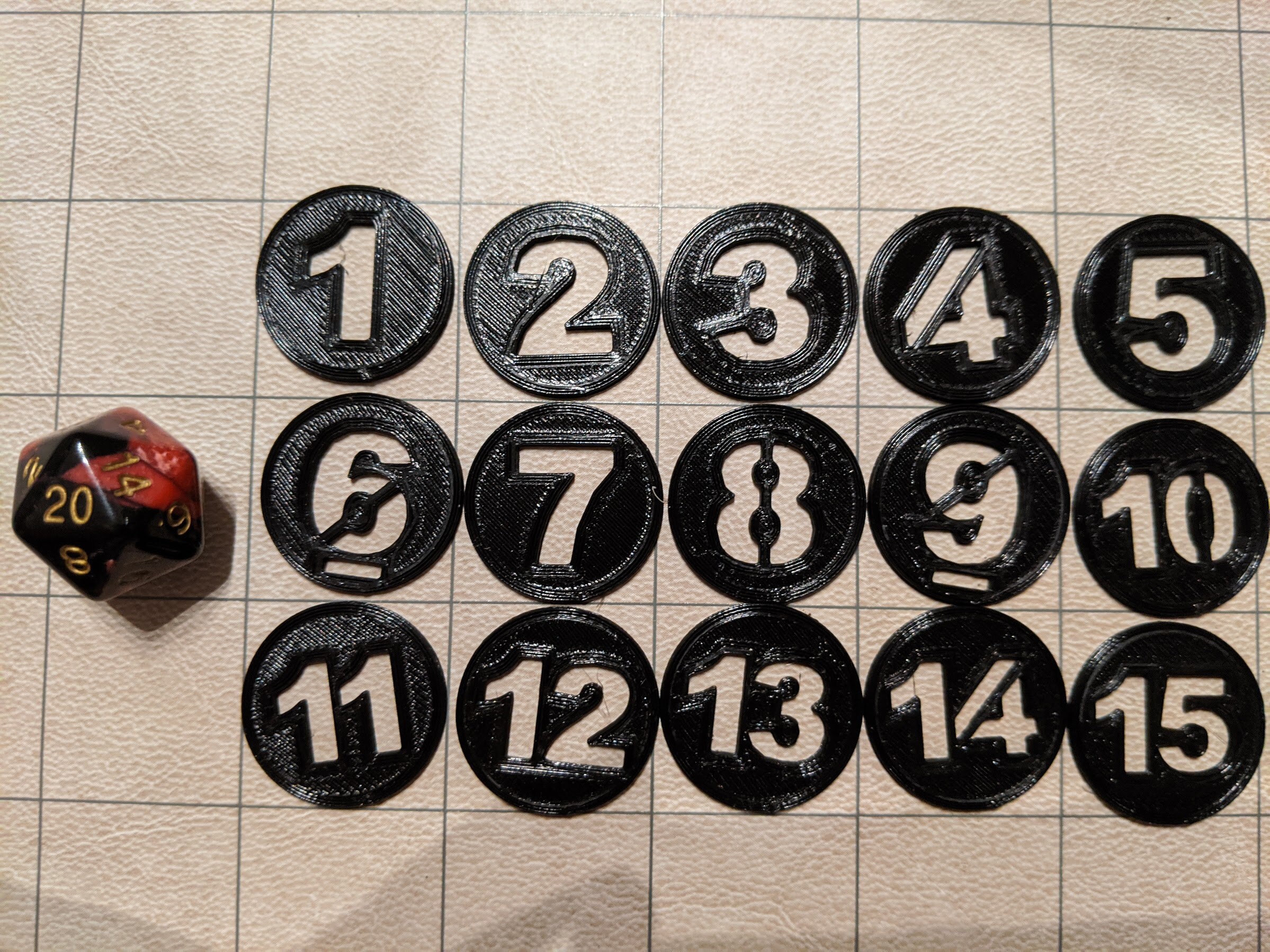 Numbered Tokens For Dungeons And Dragons 5e DnD & Pathfinder | Etsy