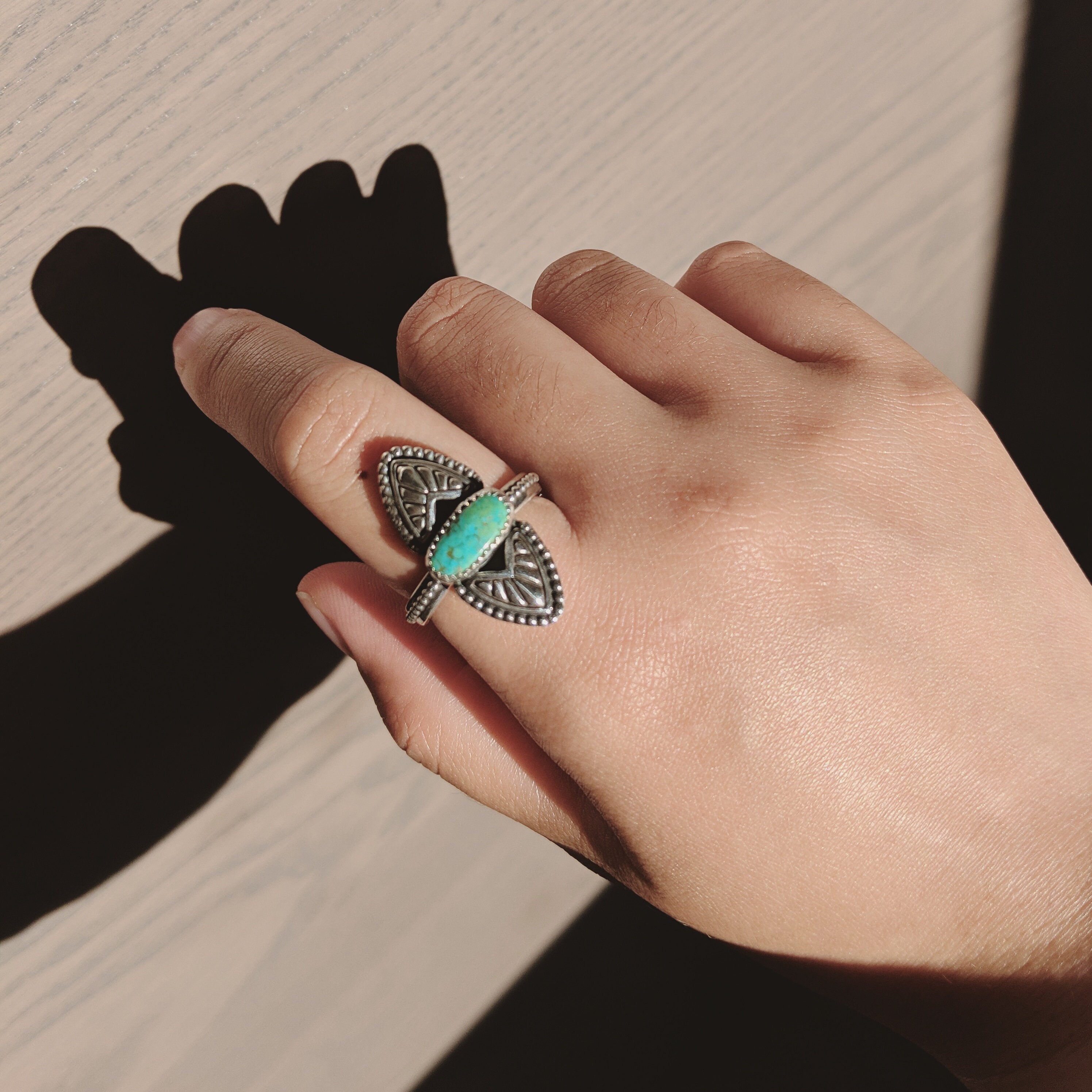 Handmade Sterling Silver Turquoise Ring - Etsy UK