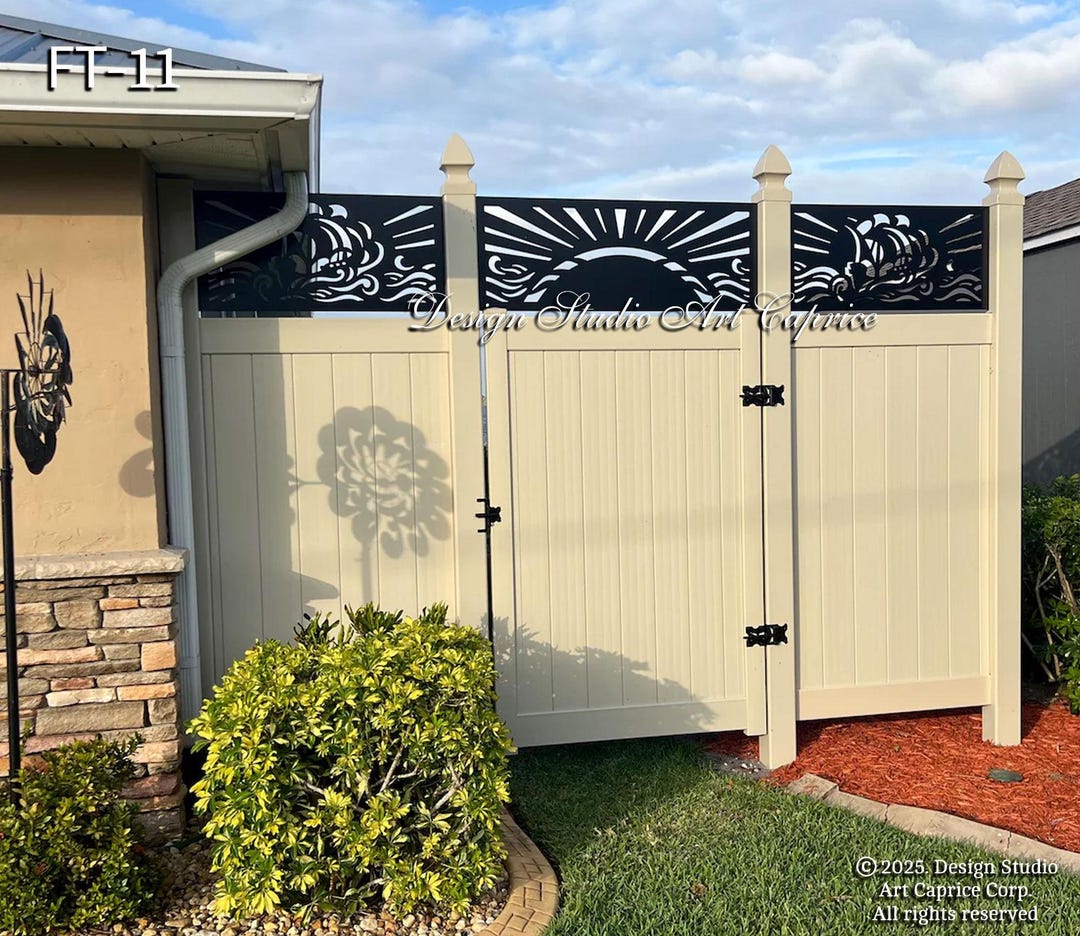 Aluminum Fence Topper /custom Order/ Metal Privacy Screen /fencing ...