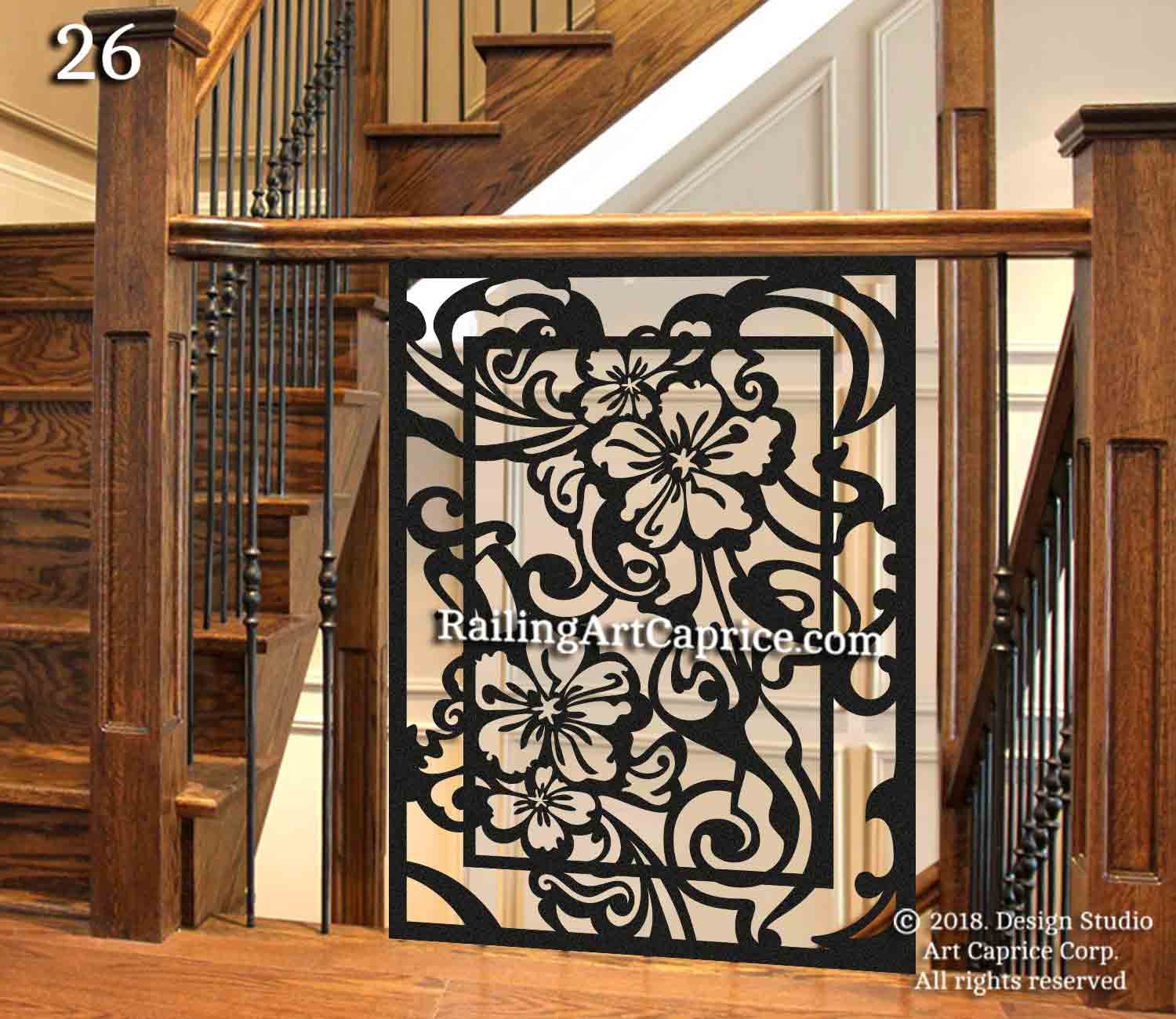 Modern Interior Railings/ Staircase Decorative Panel Inserts/ - Etsy