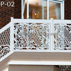 Metal Railing Panel | Balcony Insert | Deck Panel | Staircase Design ...