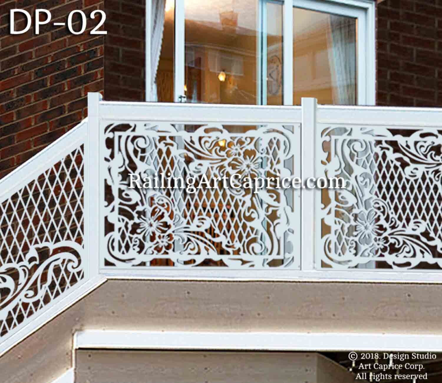 Metal Railing Panel | Balcony Insert | Deck Panel | Staircase Design ...