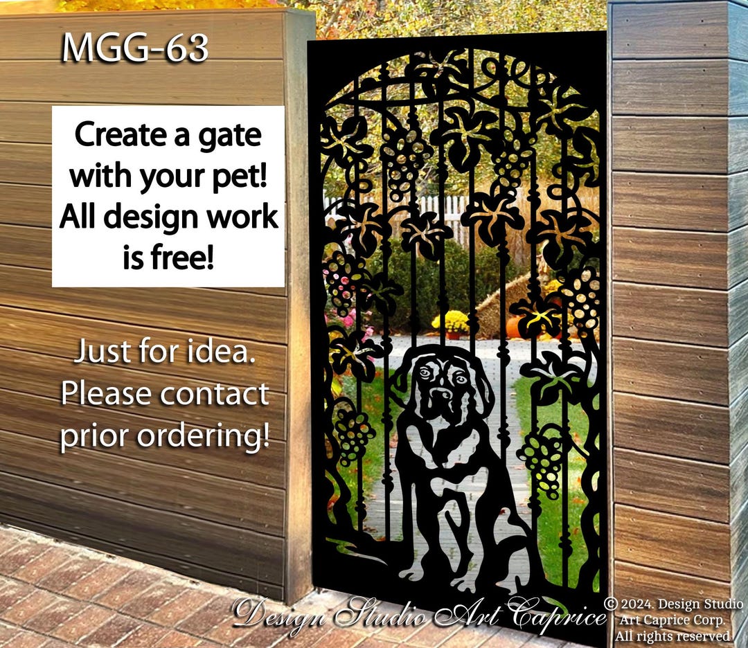 Create a Gate With Your PET /custom Metal Entry Gate / Made-to-order ...
