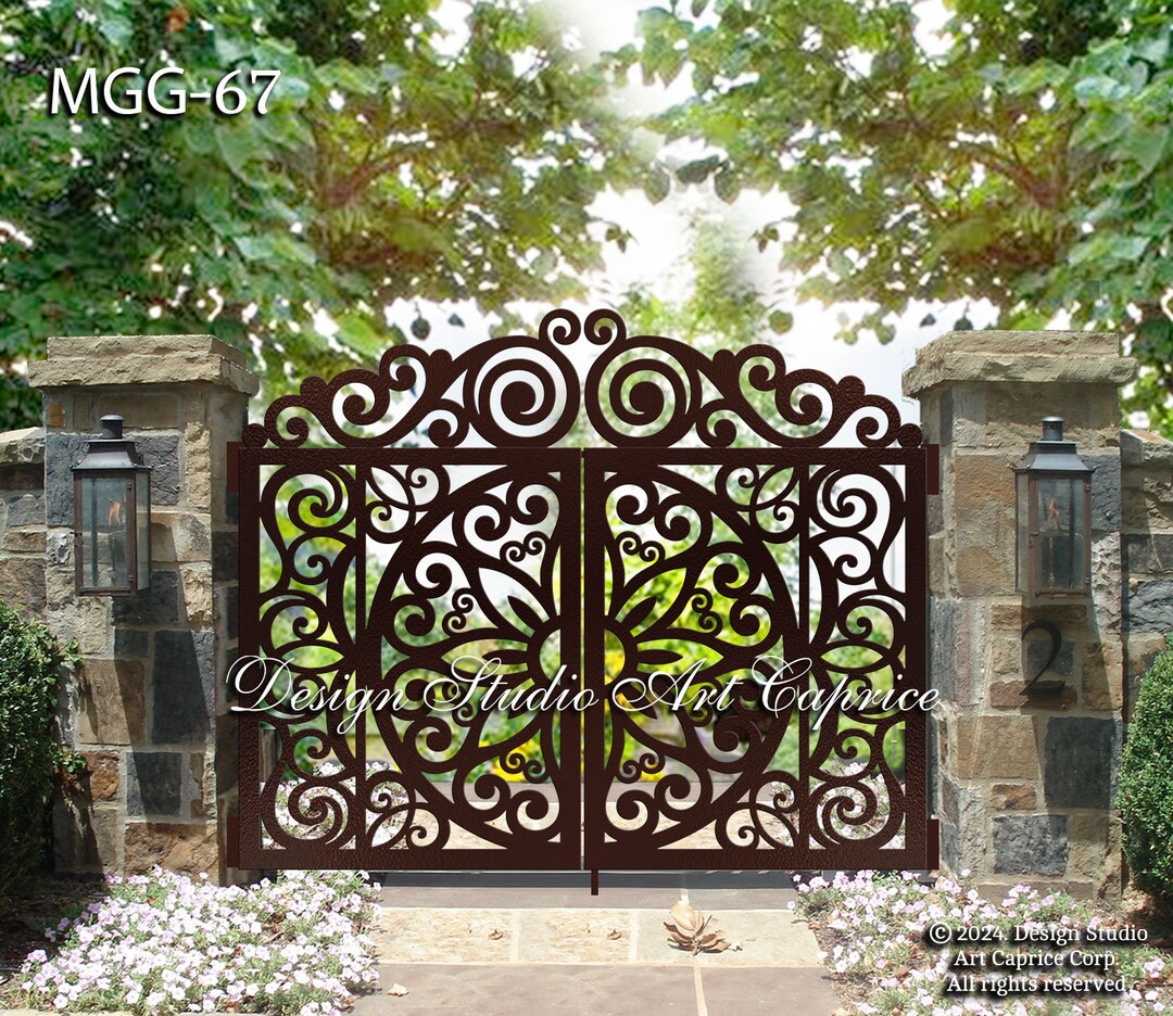 Custom Metal Entry Gate / Artistic & Unique Design / Made-to-order ...